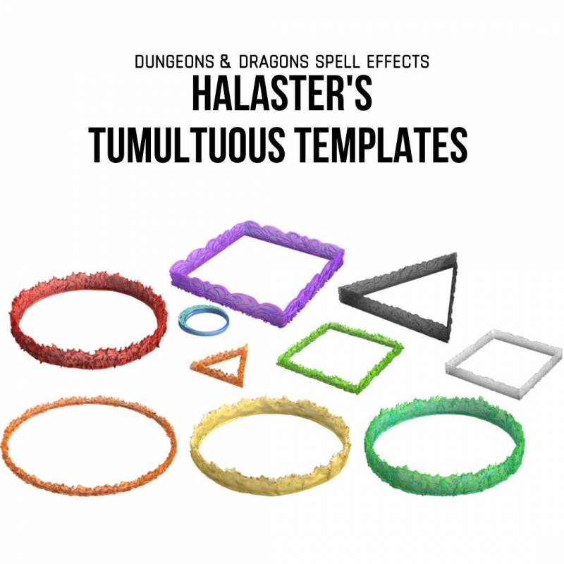 D&D ICON OF REALMS : HALASTER'S TUMULTOUS TEMPLATES