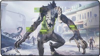 MTG : FALLOUT BLACK STITCHED PLAYMAT W
