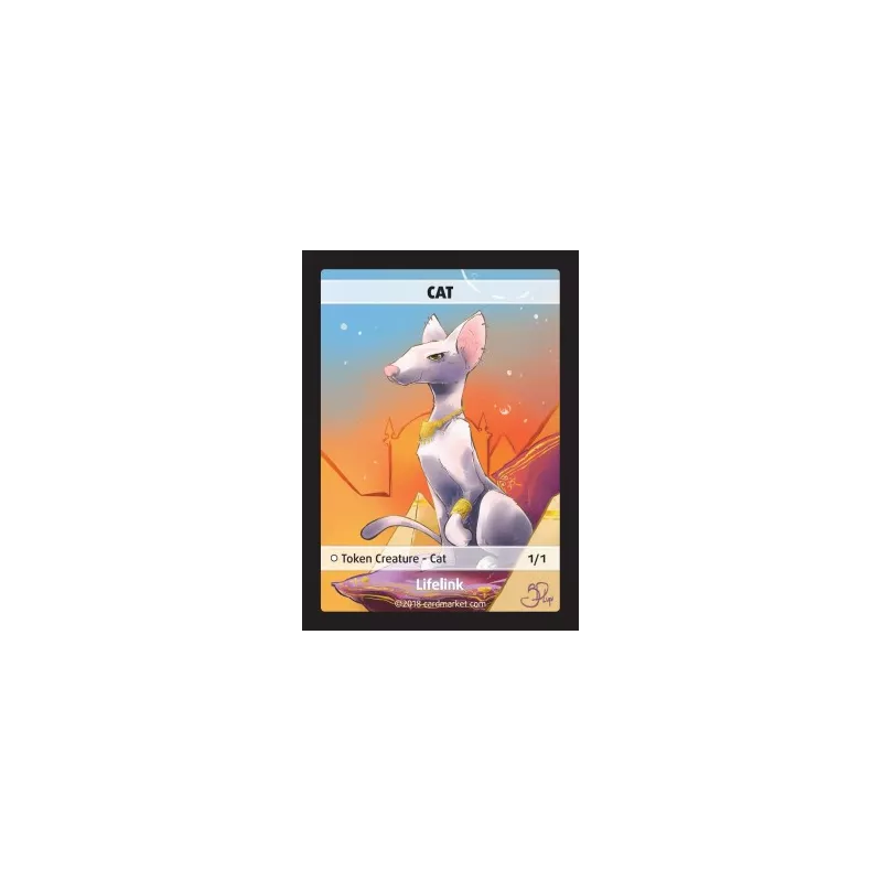 CAT TOKENTOKENS Cat Token (White 1/1 Lifelink)